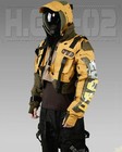 Men's Techwear Yellow Jacket Hoodie Full Zip Buckle Holygrail H.G.C-02 ...
