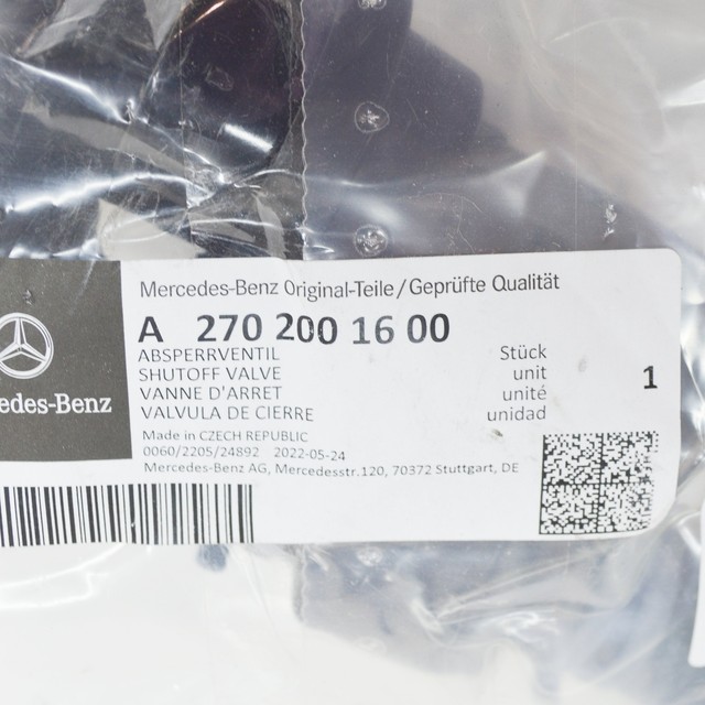 MERCEDES-BENZ CLA COUPE C117 COOLANT SHUTT OFF VALVE A2702001600 ...