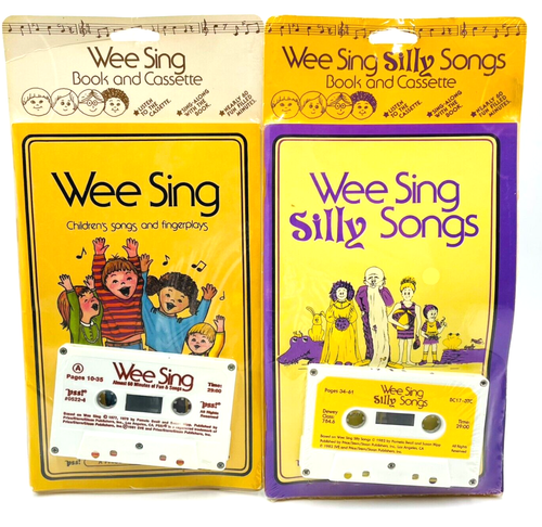 Wee Sing Silly Songs Book & Cassette Lot of Two NEW SEALED Children's ...