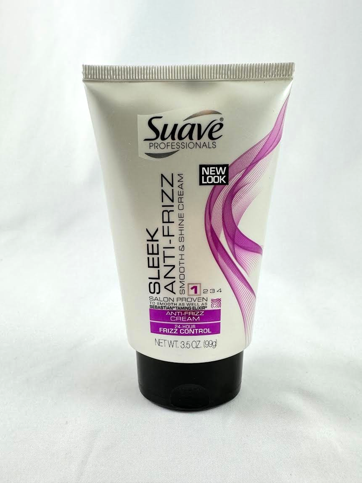 Suave Professionals Sleek 24 Hour Anti-Frizz Smooth & Shine Cream 3.5 ...