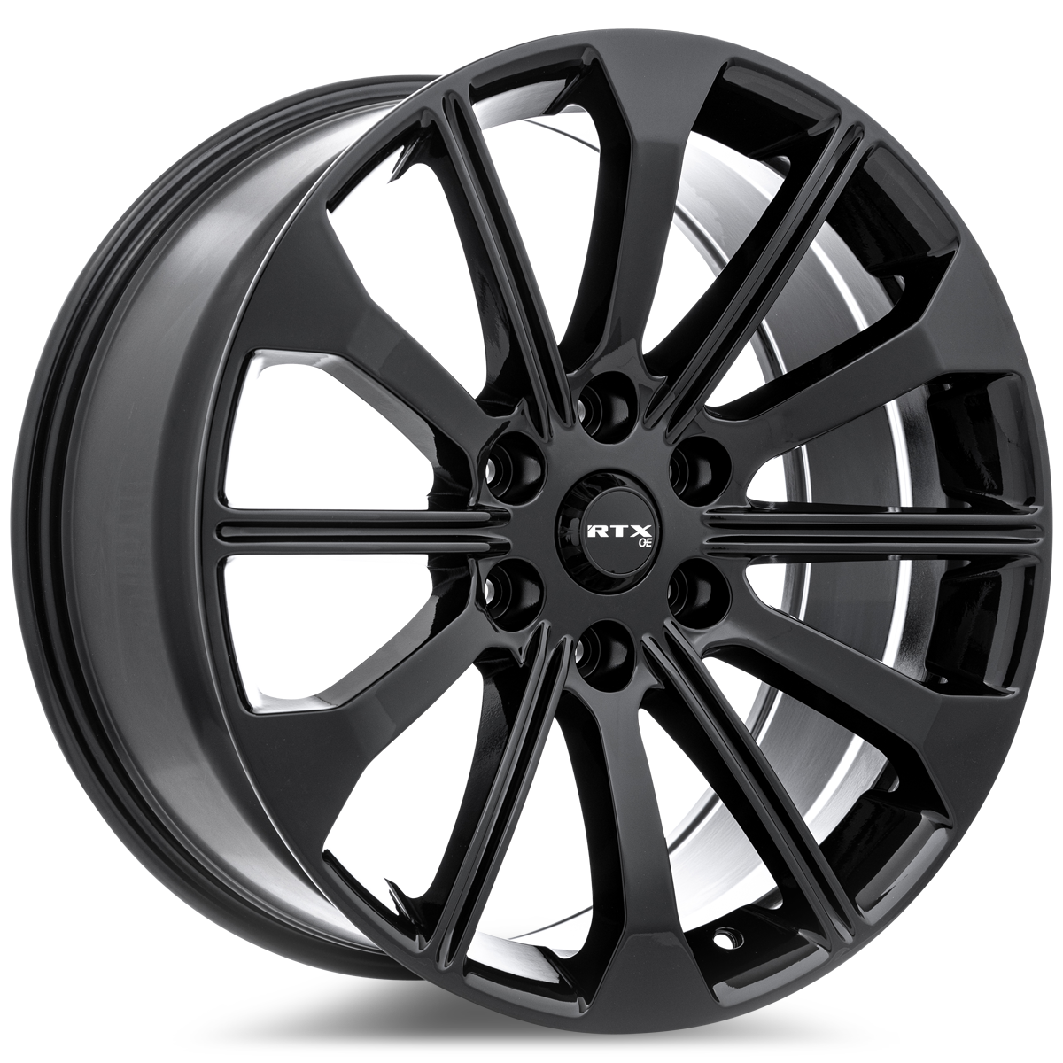 18 inch 18x9 RTX FD-01 Gloss Black wheel rim 6x135 +30 | eBay