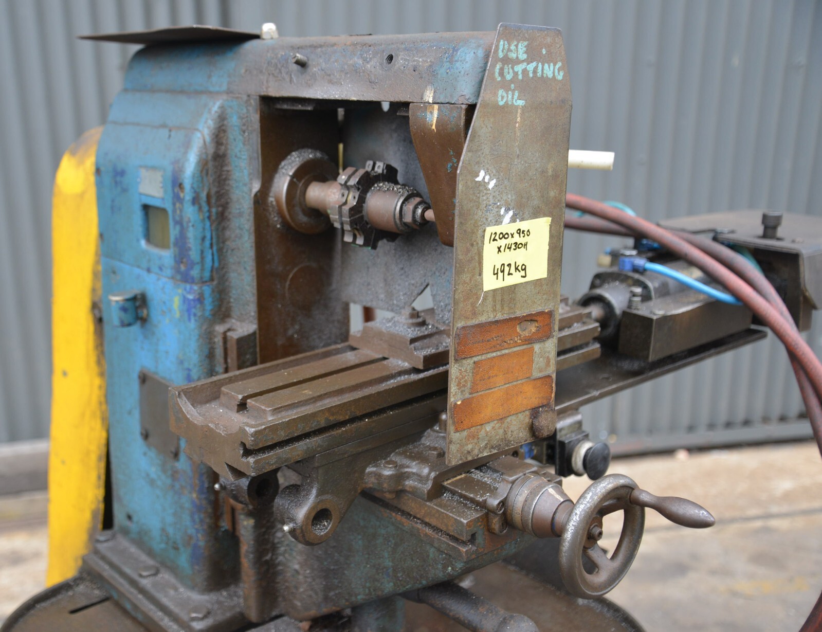 Hahn & Kolb Horizontal Mill Milling Machine with Pneumatic Feed Feeder ...