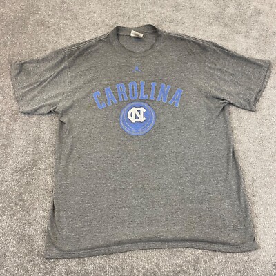 NIKE UNC North Carolina Shirt Mens Large Gray Graphic Jordan Team ...