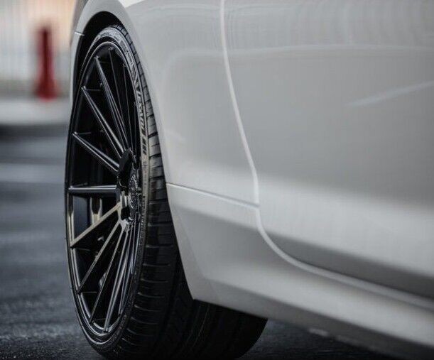 22” Staggered RF15 Gloss Black Wheels Set for Mercedes S CLASS S550 S63 ...