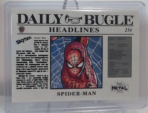 2021 UPPER DECK MARVEL METAL UNIVERSE SPIDER-MAN DAILY BUGLE HEADLINES ...