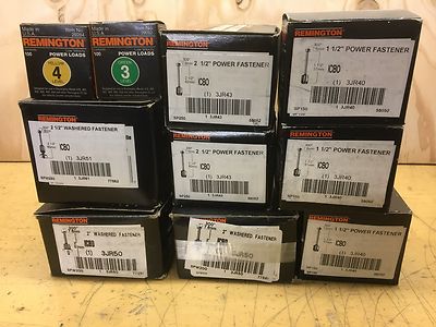 LOT!! 10 boxes of Remington Power Fasteners and power loads FREE ...