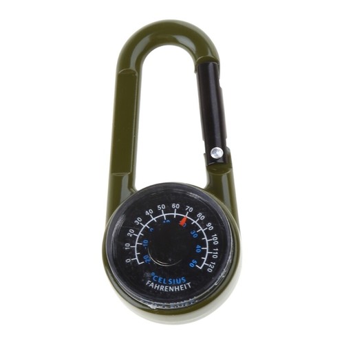 Carabiner with Compasses & Thermometers for Outdoor Camping Hiking ...
