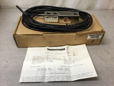 NEW LOAD CELL CENTRAL LCS1-2.5K-N Load Cell; 2,500 lb Capacity, 25 lb ...
