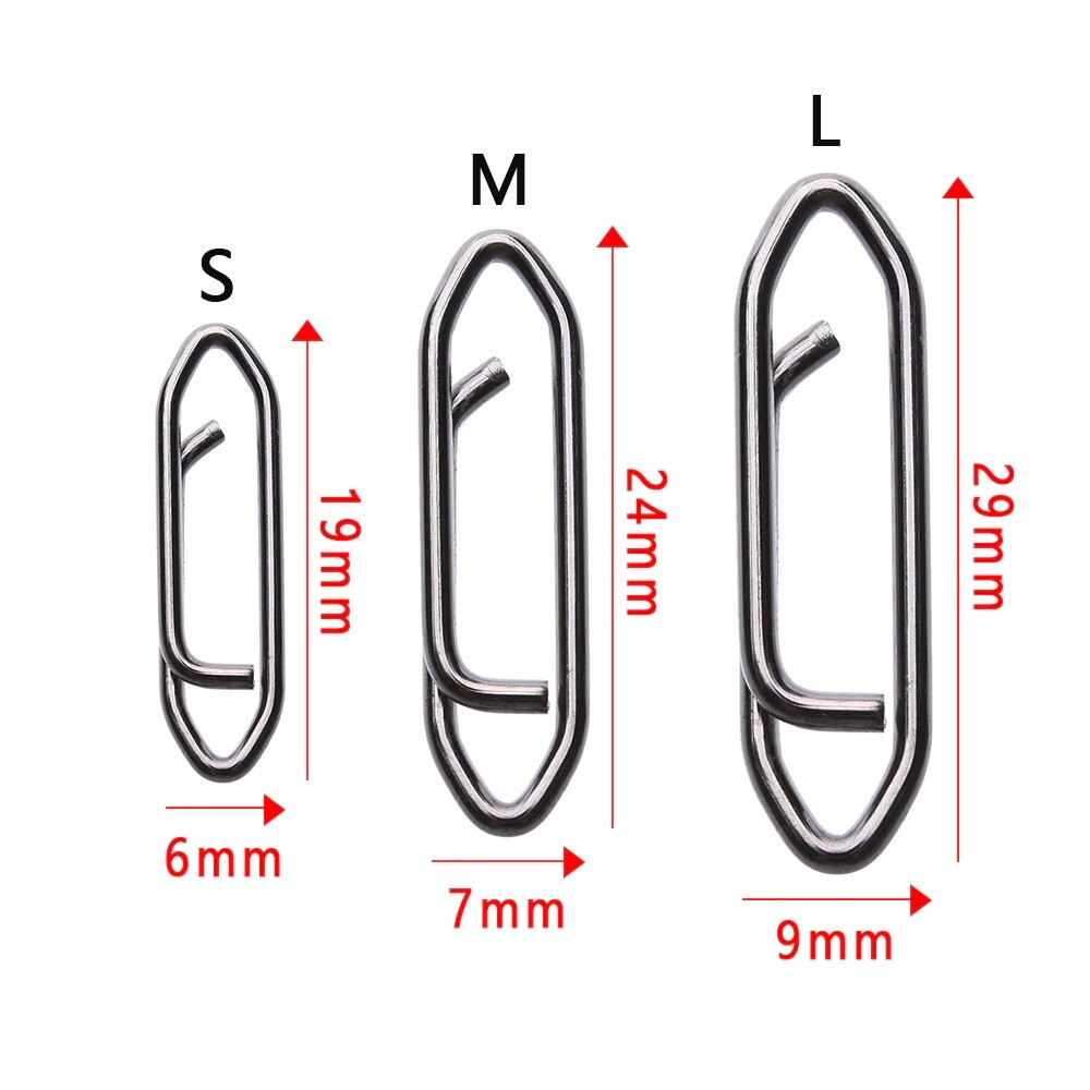 50pcs Fast Link Clip Sea Boat Shore Beach Fishing Rigs Quick Change ...