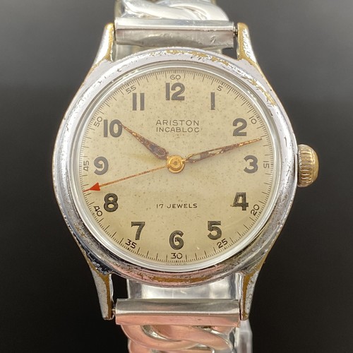 Vintage Ariston M.A.Mead Incabloc Watch Mechanical 17 Jewels Le Bellier ...