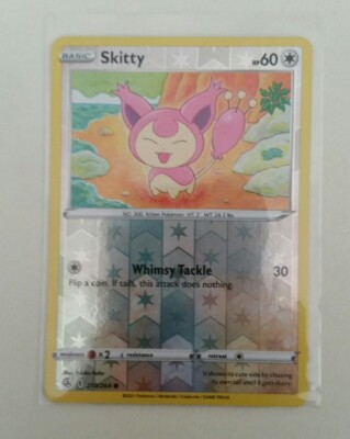 Pokemon TCG Fusion Strike: Skitty (210/264) *Reverse Holo* - Common ...
