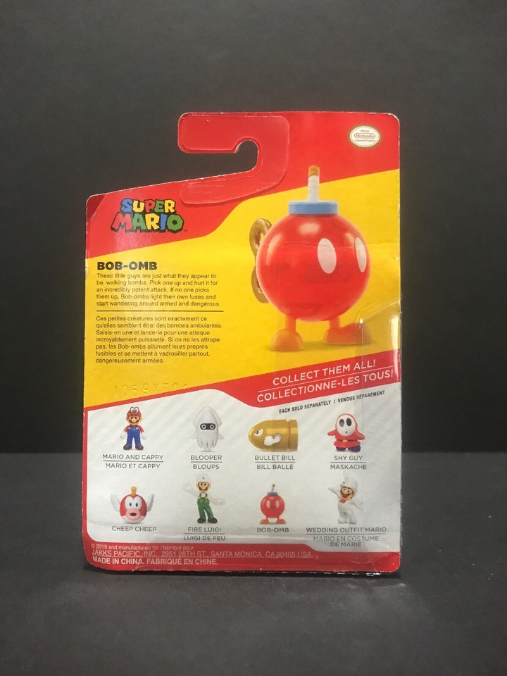 World of Nintendo Red Bob-Omb Figure 2.5" Jakks | eBay
