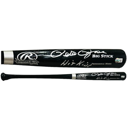 Pete Rose Signed Rawlings 34” Bat Cincinnati Reds Hit King 4,256 ...