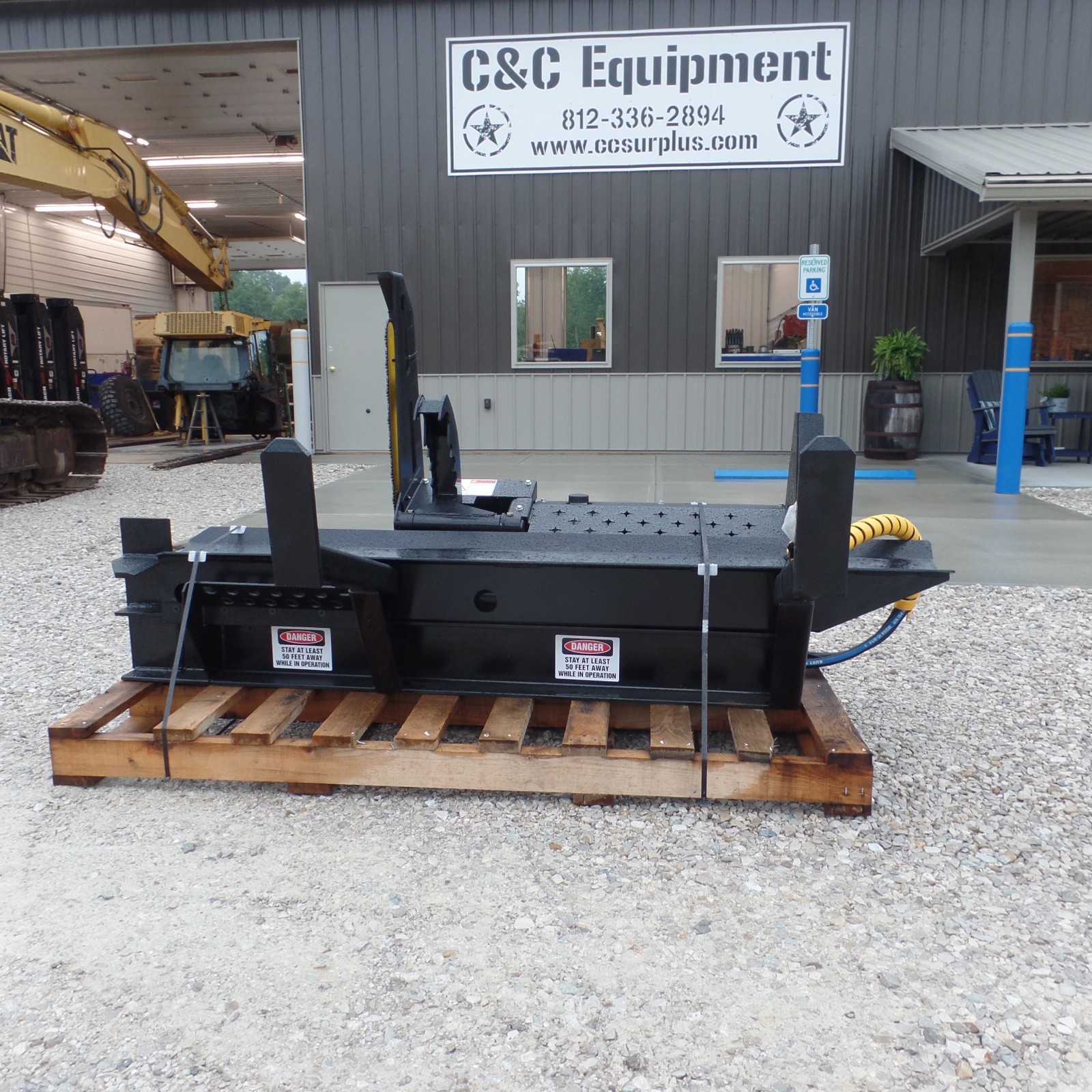 Firewood wood log Processor Attachment Bobcat CAT Deere Gehl Skid Steer ...