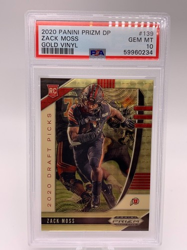 2020 PANINI PRIZM DP ZACK MOSS GOLD VINYL /5 RC PSA 10 GEM MT | eBay