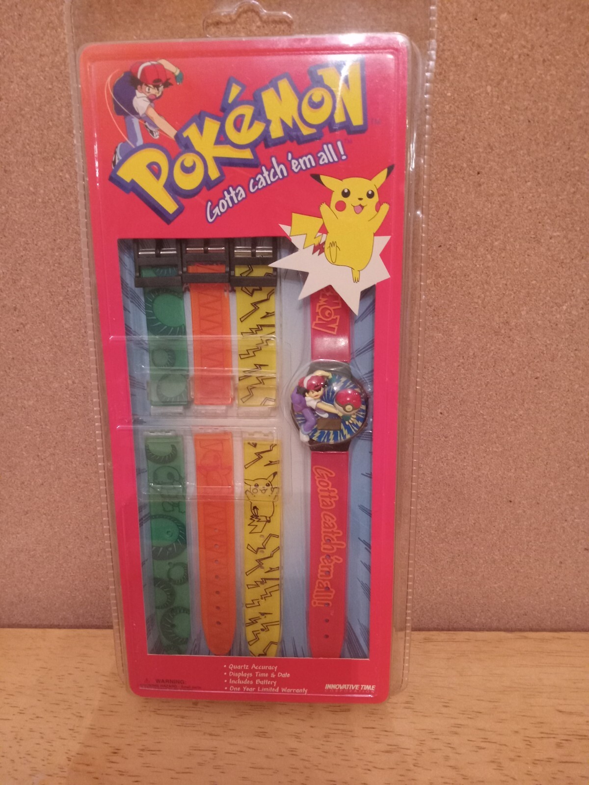 Vintage Nintendo Mix & Match Pokemon Pokémon Digital Watch 1999 Ash ...