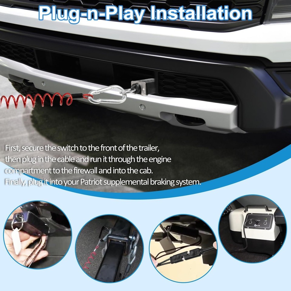 BRK2505 Breakaway Switch Kit for Blue Ox Patriot Supplemental Braking ...