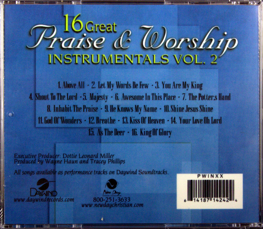 16 Great Praise & Worship Instrumentals Vol. 2 Brand NEW Christian ...