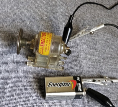 TESTED Vintage Gilbert ERECTOR Set Motor DC-3 3-6 Volt USA | eBay