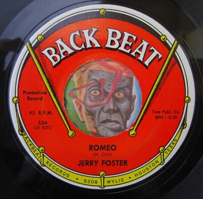 HEAR Jerry Foster 45 Romeo / Lonely One teen teener rockabilly bopper ...