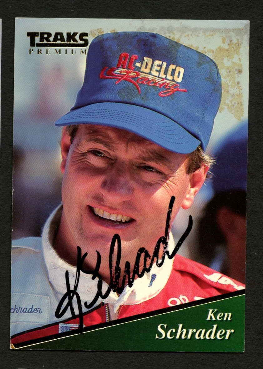 Ken Schrader #58 signed autograph auto 1994 Traks NASCAR Trading Card ...