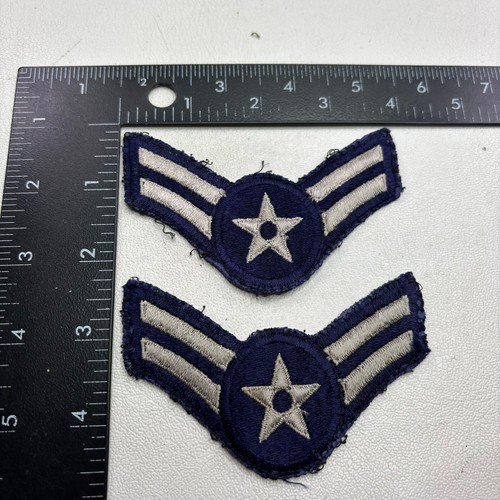 Vtg Color 2 Patches USAF AIRMAN FIRST CLASS RANK CHEVRON Air Force ...
