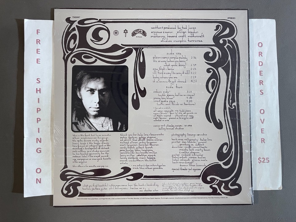 SEALED TED LUCAS S/T 2025 REMASTERED LP FFO NICK DRAKE JOHN FAHEY RAVI ...