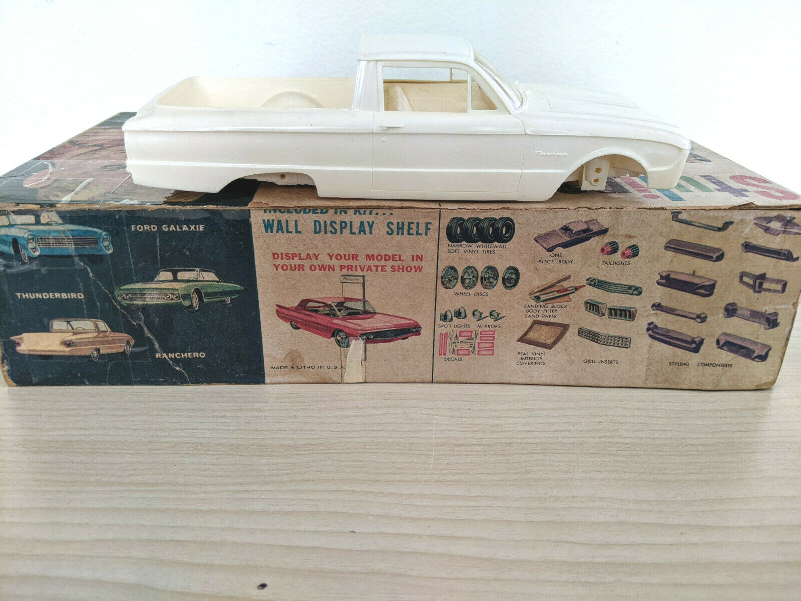 L@@K! "ORIGINAL ISSUE" AMT *STYLINE KIT "1961 FORD RANCHERO PICKUP ...