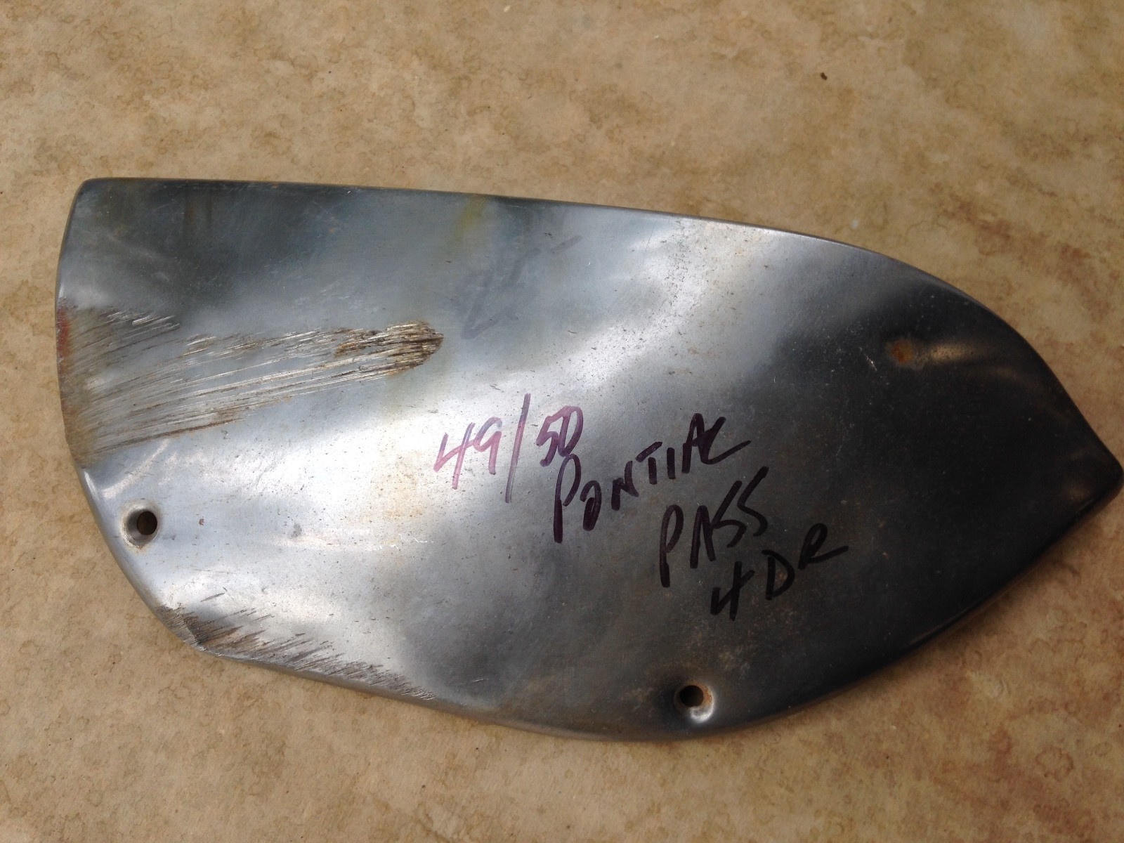 Pontiac 49 50 1949 1950 Rear Fender Rock Guard | eBay