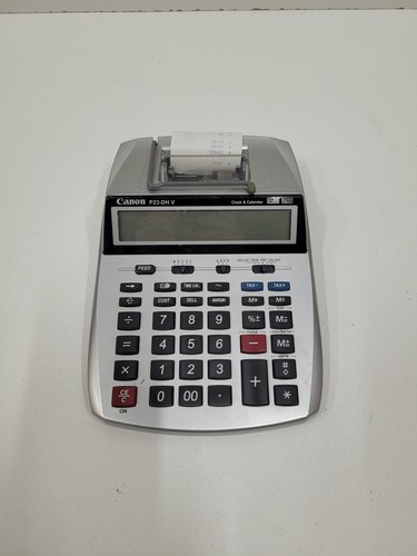 Canon P23-DH V Desktop 12 Digit Printing Calculator No Adapter | eBay