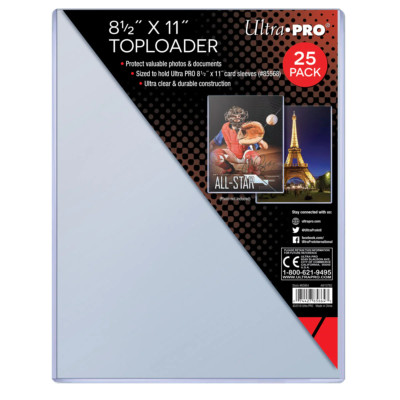 Ultra PRO 8-1/2" x 11" Toploaders Valuable Photos Documents Storage ...