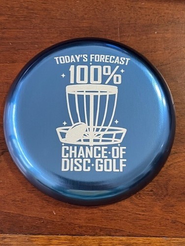 disc golf marker mini aluminum custom engraved your choice of logo ...