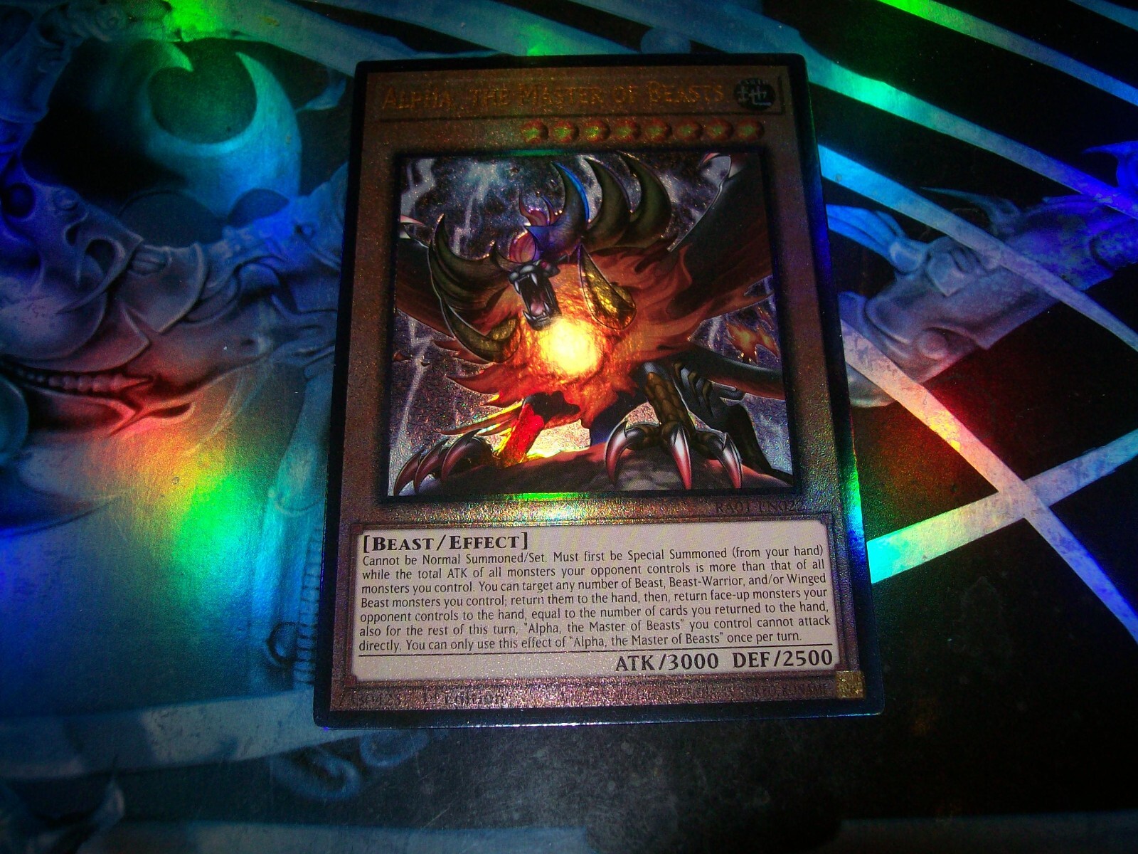 Alpha, the Master of Beasts 1st Edition Prismatic Ultimate Rare RA01 ...