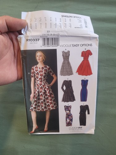 Vogue Pattern # V9267 Misses Fit & Flare Dresses 6 Variations Sizes 14 ...