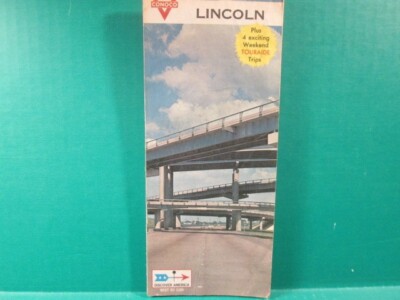 Vintage 1968 Conoco "Lincoln" City Map | eBay