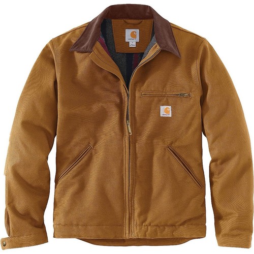 New! Size Large Carhartt Men’s Duck Detroit Work Jacket Brown | eBay
