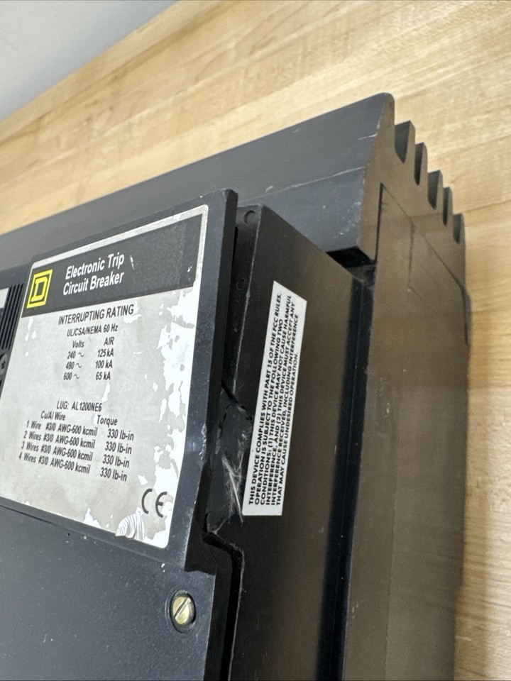 SQUARE D NX361200G NX I-LINE 3 POLE 1200 AMP 480v GFI LSIG CIRCUIT ...