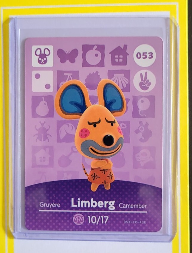 Limberg - 53 - 053 - Series 1 - Authentic Animal Crossing Amiibo Card ...