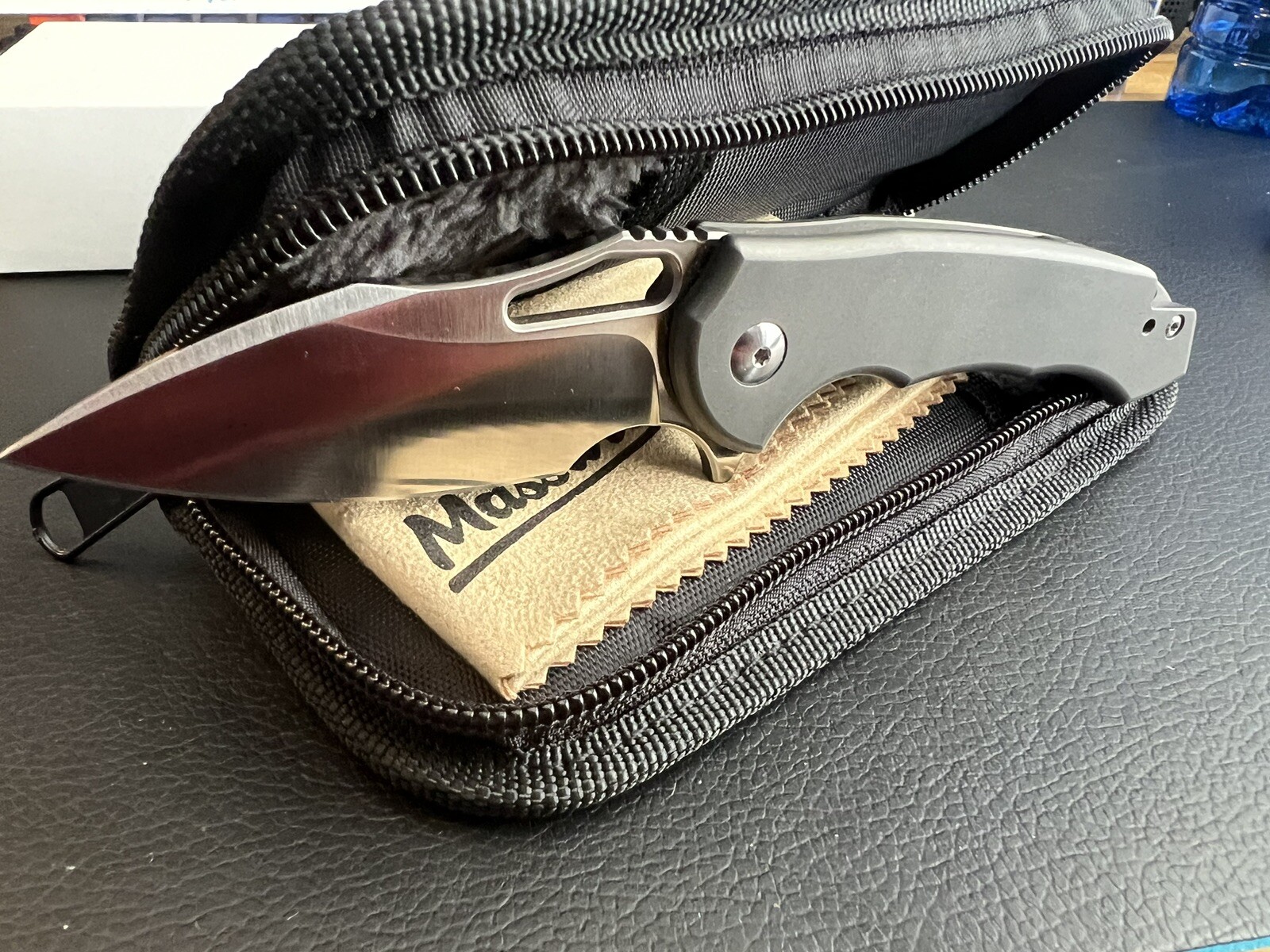 MASSDROP FERRUM FORGE FALCON TITANIUM Flipper S35VN | eBay