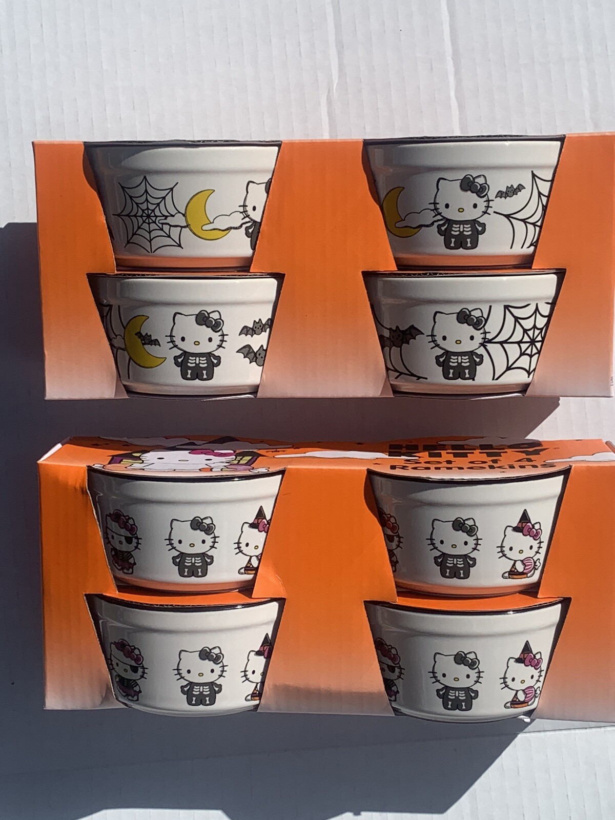 Hello Kitty Halloween Skeleton & Costume Ramekins Bowls - I Set Of Each ...