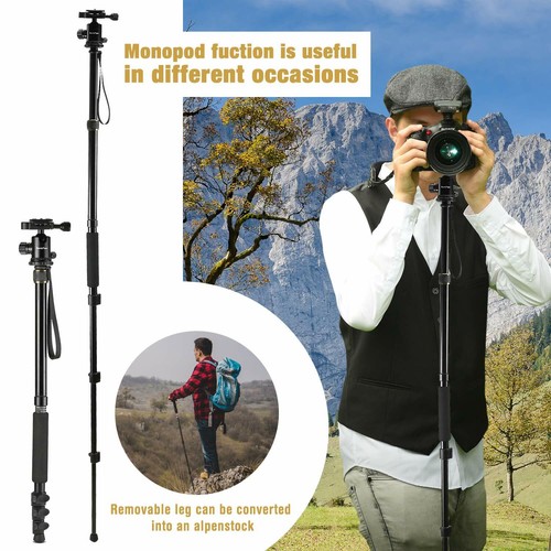 Sturdy Tiger 57” Ultra Compact and Lightweight Aluminum Tripod - 360 ...