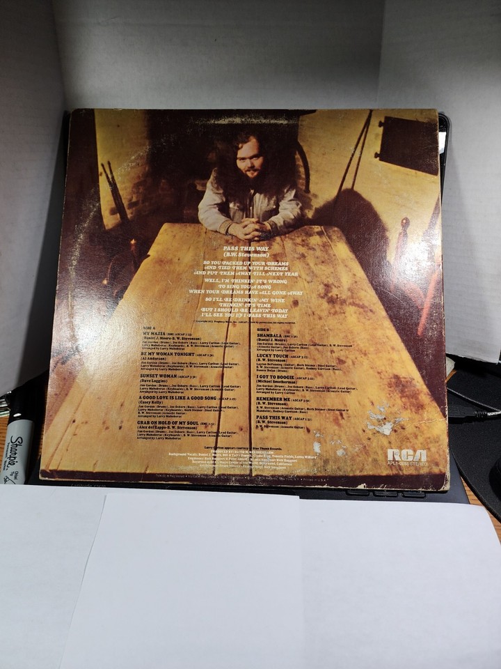 B.W. STEVENSON My Maria LP RCA Victor 1973 Country / Singer-Songwriter ...