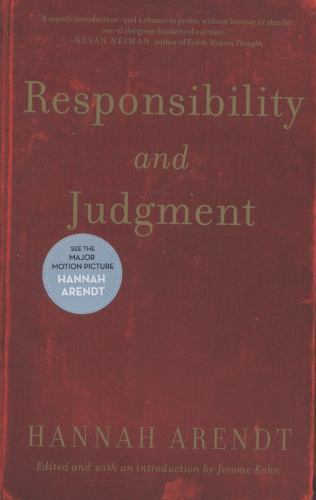 Responsibility and Judgment by Hannah Arendt (2005, Trade Paperback ...