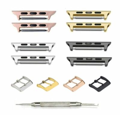 Apple Watch Band Adapters Lugs Connectors Buckle Hardware 38mm 40mm ...
