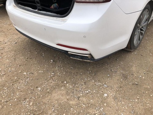 2017 2018 GENESIS G80 Rear Bumper Assembly YW6 White w/ Park Assist ...