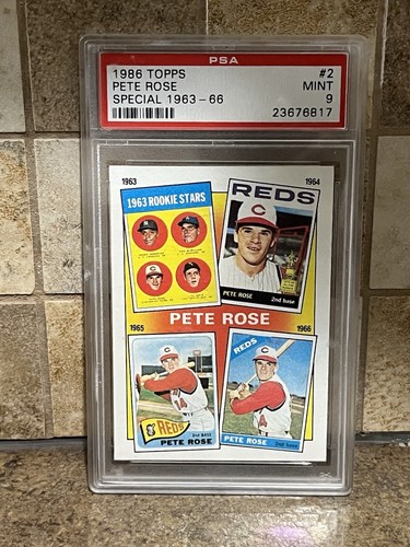 1986 TOPPS #2 PETE ROSE SPECIAL 1963-66 REDS PSA 9 | eBay