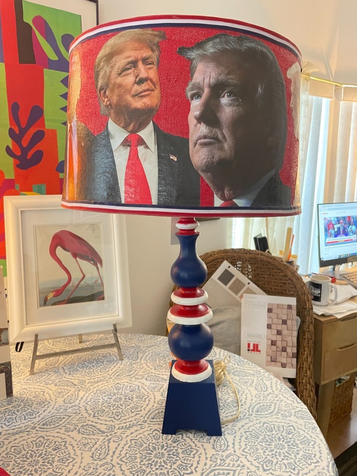 Rare-Fabulous President Trump Large Table Lamp | eBay