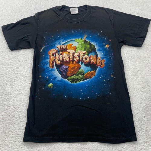 Vintage 1991 H-B Prod. Flintstones T-Shirt Planet Graphic Medium Single ...