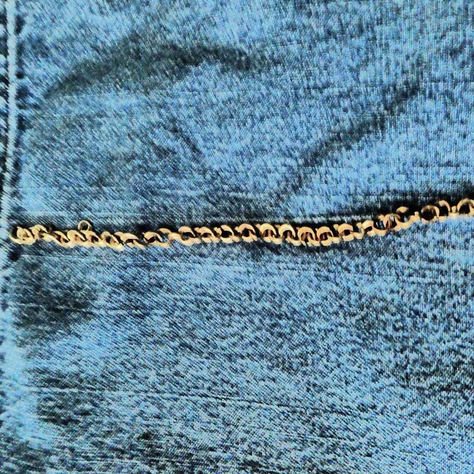 14k Gold scrap chain 8" ruff Bracelet Jewelry no stone 9.20g | eBay