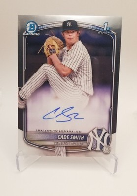 Cade Smith 2025 Bowman Chrome 1st Auto #CPA-CS Yankees | eBay